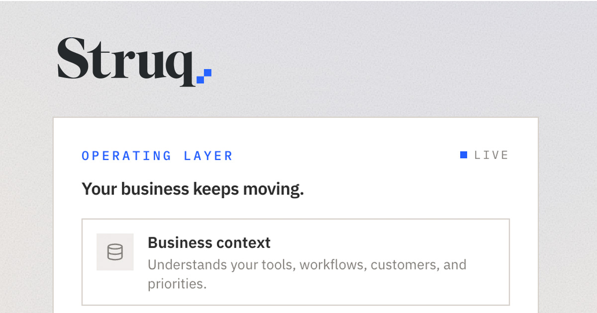 Struq | AI Operating Partner for Revenue, Cash & Capacity